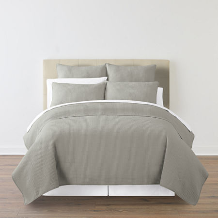 Click here for Home Expressions Geo Stitch Quilt Set  One Size  G... prices