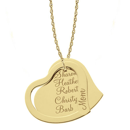 Click here for Personalized 14K Gold Over Silver Family Name Pend... prices