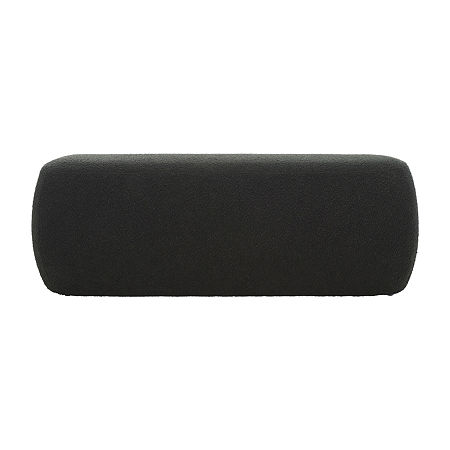 Click here for Whitley Cushioned Ottoman  One Size  Black prices