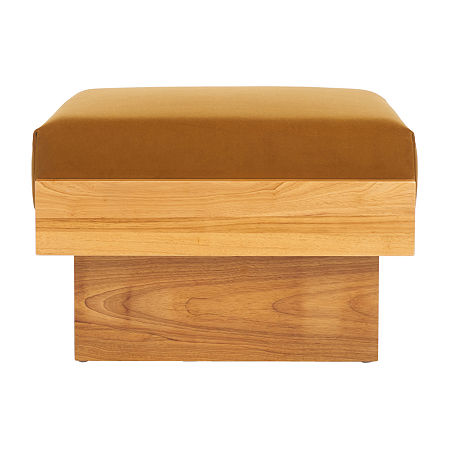 Click here for Tarilynn Cushioned Ottoman  One Size  Yellow prices