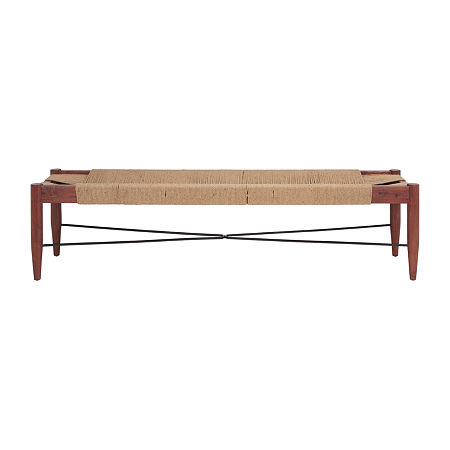 Click here for Arcana Jute Bench  One Size  White prices