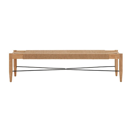 Click here for Arcana Jute Bench  One Size  White prices