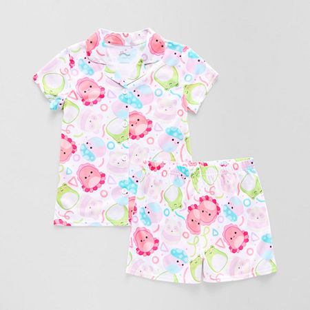Click here for Little & Big Kid Girls Squishmallows V-Neck Short... prices