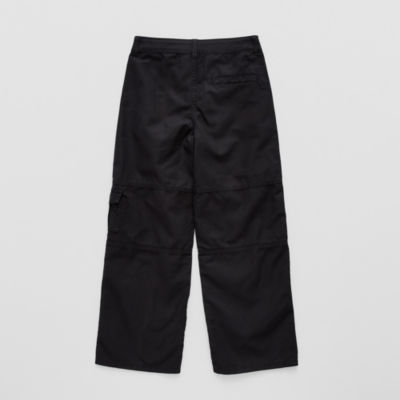 Thereabouts Little & Big Kid Girls Straight Cargo Pant, Color: Black ...
