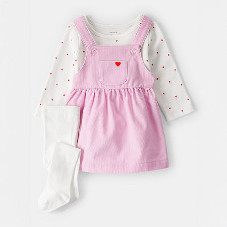 Click here for Carters Baby Girls 3-pc. Dress Set  Newborn  Pink prices