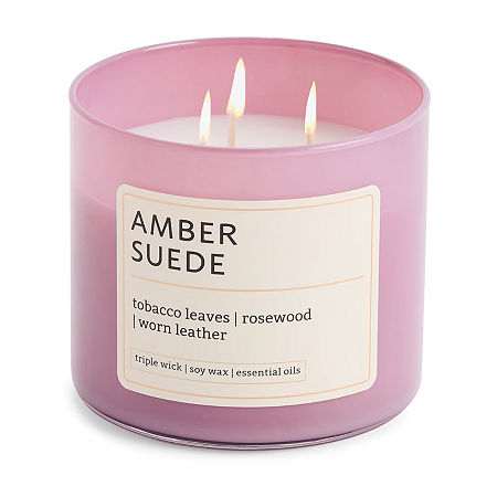 Click here for Distant Lands Amber Suede 3-Wick Scented Jar Candl... prices