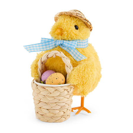 Click here for Layerings Chick With Egg Basket Easter Tabletop De... prices