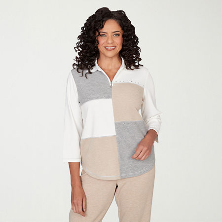 Click here for Alfred Dunner Comfort And Joy Womens 3/4 Sleeve Qu... prices