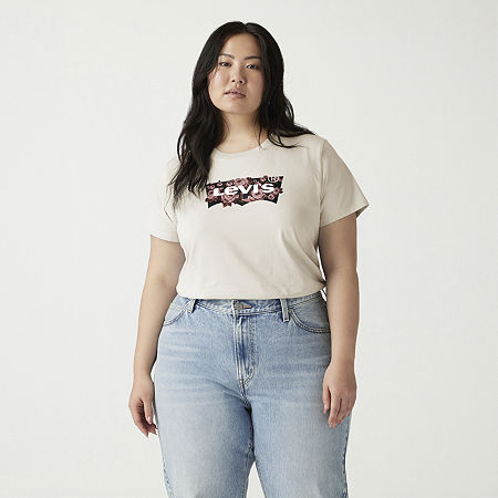 Click here for Levis Womens Plus Perfect Tee  3x  White prices
