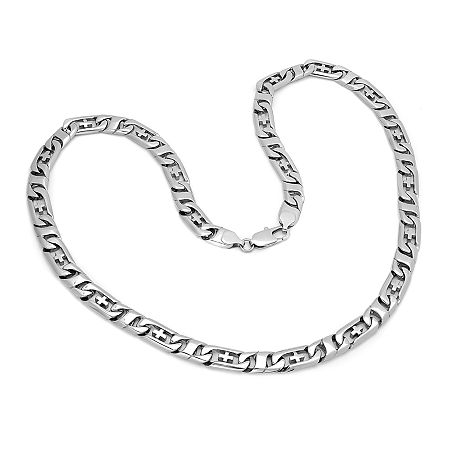 Click here for Mens Stainless Steel Cross 24â Link Necklace  On... prices