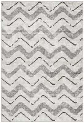 Safavieh Terrance Chevron Area Rug, Color: Silver Charcoal - JCPenney