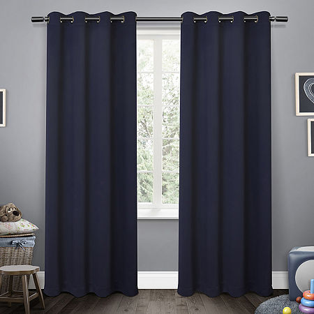 Click here for Exclusive Home Curtains Sateen Grommet Top Blackou... prices