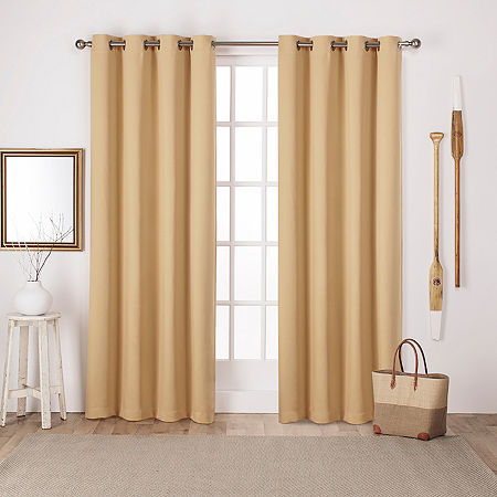 Click here for Exclusive Home Curtains Sateen Grommet Top Blackou... prices