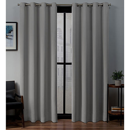 Click here for Exclusive Home Curtains Sateen Grommet Top Blackou... prices