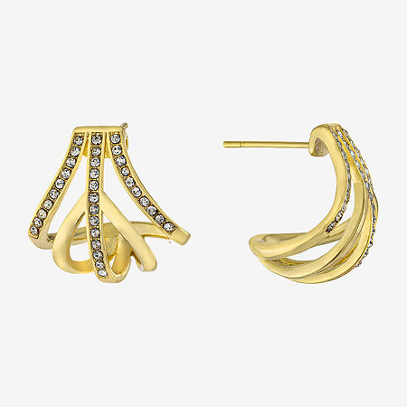 Click here for Sparkle Allure Womens Crystal 24K Gold Over Brass... prices