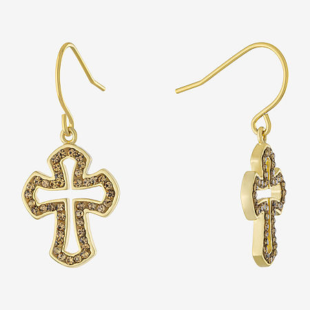 Click here for Silver Reflections Crystal 24K Gold Over Brass Cro... prices