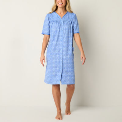 Adonna Womens Waffle Short Sleeve Mid Length Robe - JCPenney