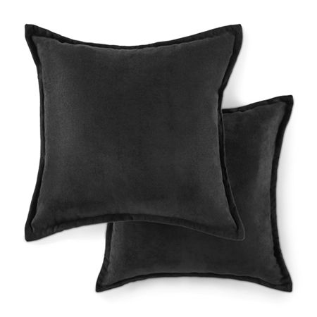 Click here for Home Expressions Faux Suede 2-pack Square Throw Pi... prices