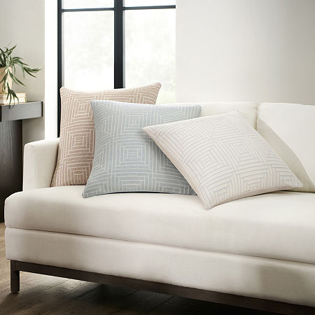 Click here for Fieldcrest Woven Geo Square Throw Pillow  One Size... prices