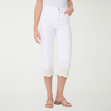 Click here for Gloria Vanderbilt Womens Capri Jean  16  White prices