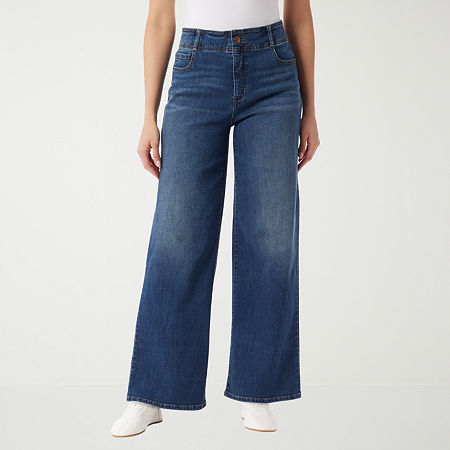 Gloria Vanderbilt Womens Shape Effect Wide-Leg Jeans - Nova Scotia