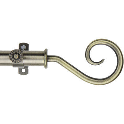 Rod Desyne 13/16" Adjustable Curtain Rod with Curl Finials - JCPenney