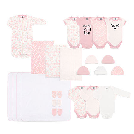 Click here for The Peanutshell 0-3m Pink Animals Baby Girls 23-pc... prices