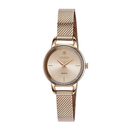 Click here for Citizen Womens Quartz Rose Gold-Tone Stainless Ste... prices