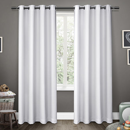 Click here for Exclusive Home Curtains Sateen Grommet Top Blackou... prices