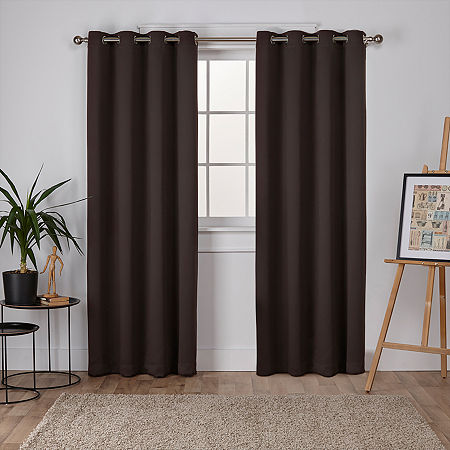 Click here for Exclusive Home Curtains Sateen Grommet Top Blackou... prices