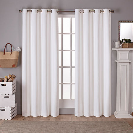 Click here for Exclusive Home Curtains Sateen Grommet Top Blackou... prices