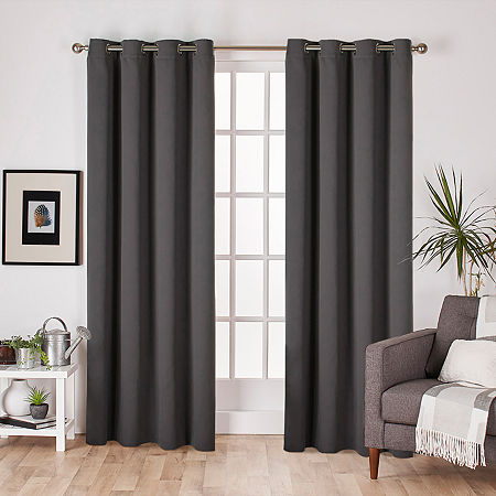 Click here for Exclusive Home Curtains Sateen Grommet Top Blackou... prices