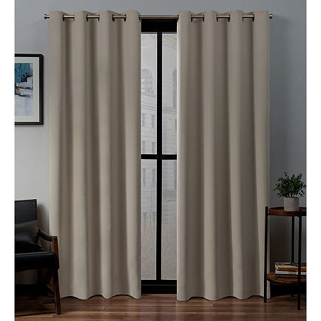 Click here for Exclusive Home Curtains Sateen Grommet Top Blackou... prices