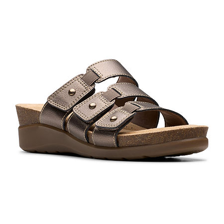 Click here for Clarks Womens Calenne Lily Sandals  5 Medium  Brow... prices