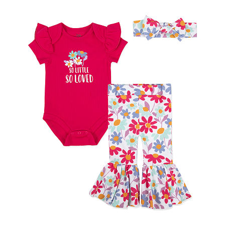 Click here for Baby Essentials Baby Girls 3-pc. Baby Clothing Set... prices