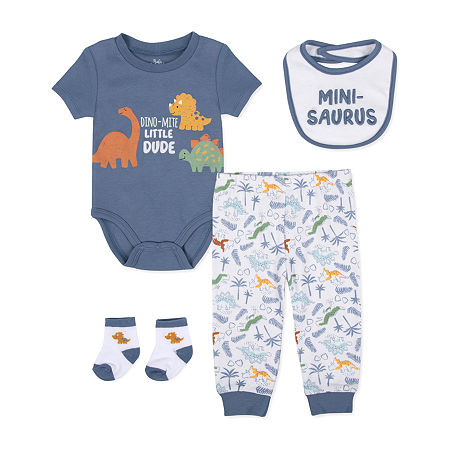Click here for Baby Essentials Baby Boys 4-pc. Baby Clothing Set... prices
