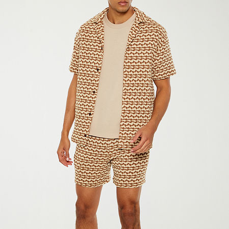 Click here for Forever 21 Mens Short Sleeve Regular Fit Button-Do... prices