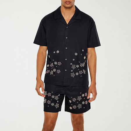 Click here for Forever 21 Mens Short Sleeve Regular Fit Button-Do... prices