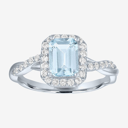 Click here for Womens Genuine Blue Aquamarine Sterling Silver Hal... prices