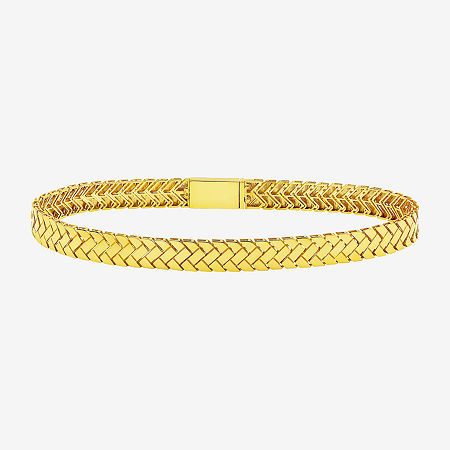 Click here for Womens 10K Gold Solid 7.5 Inch Link Bracelet  One... prices