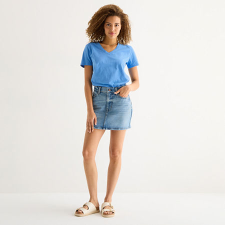 Click here for a.n.a Womens Mini Denim Skirt  14  Blue prices