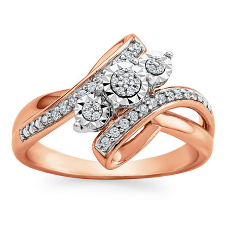 Click here for Womens 1/7 CT.T.W. Natural Diamond 14K Rose Gold O... prices