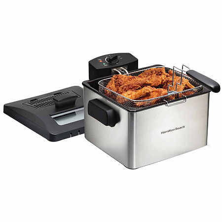 Hamilton Beach Professional-Style Deep Fryer - 35042 - Stainless Steel