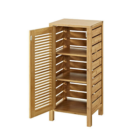 Click here for Bracken One Door Floor Bathroom Cabinet  One Size... prices