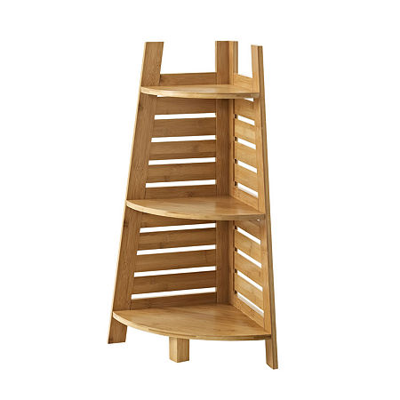 Click here for Bracken Bamboo Corner Bathroom Shelf  One Size  Wh... prices