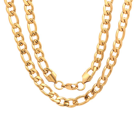 Click here for Steeltime Mens 18K Gold Over Stainless Steel 24 In... prices