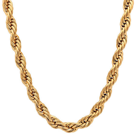 Click here for Steeltime Mens 18K Gold Over Stainless Steel 30 In... prices