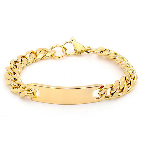 Click here for Steeltime Mens 18K Gold Over Stainless Steel Solid... prices