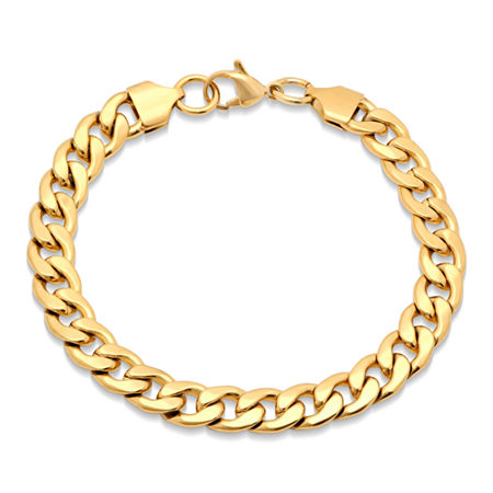 Click here for Steeltime Mens 18K Gold Over Stainless Steel Solid... prices