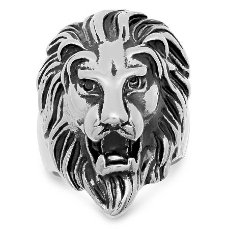 Click here for Steeltime Lion Mens Stainless Steel Fashion Ring... prices